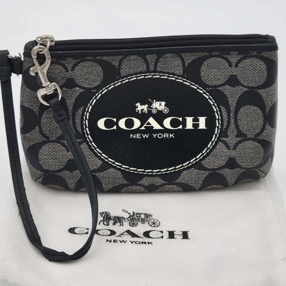 Coach | Bags | Coach Signature Wristlet | Poshmark